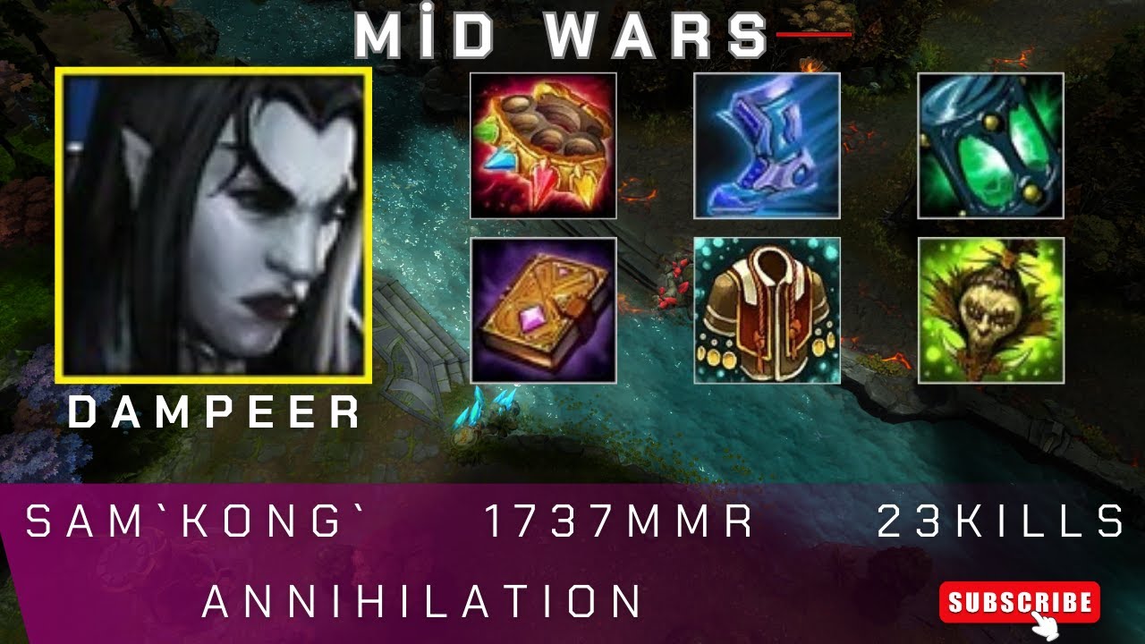 HoN | Mid Wars | Dampeer | Sam`Kong` | 1737 MMR - YouTube