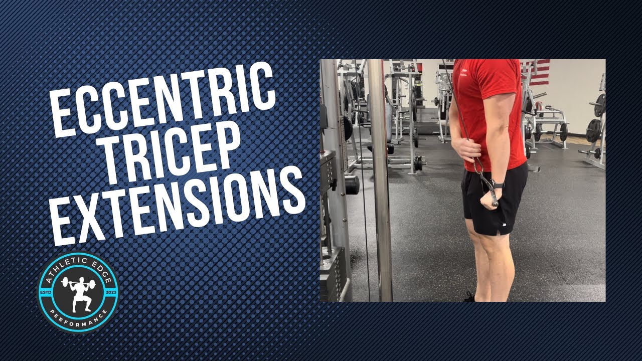 Eccentric Tricep Extensions - YouTube