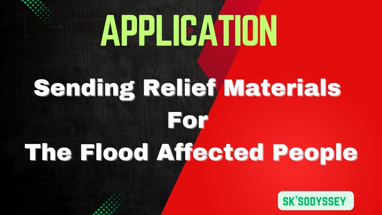 Application for Sending Relief Materials to Flood-Affected People ...