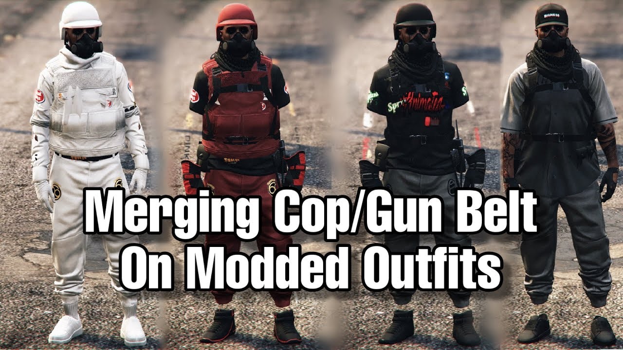 Making MODDED OUTFITS & Merging The Paramedic Belt/Gun Belt On Them ...