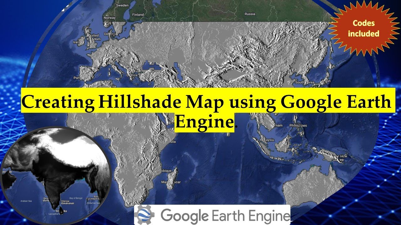 Creating Hillshade Map in Google Earth Engine - YouTube