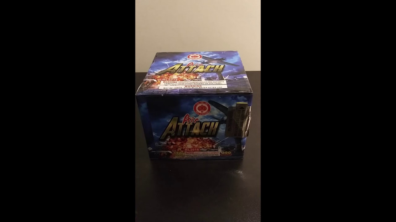 Air Attack Red Lantern Fireworks - YouTube