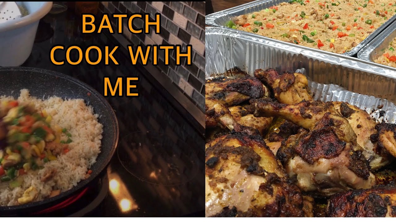 BATCH COOK WITH ME FOR A GET TOGETHER | Bulk cooking - YouTube