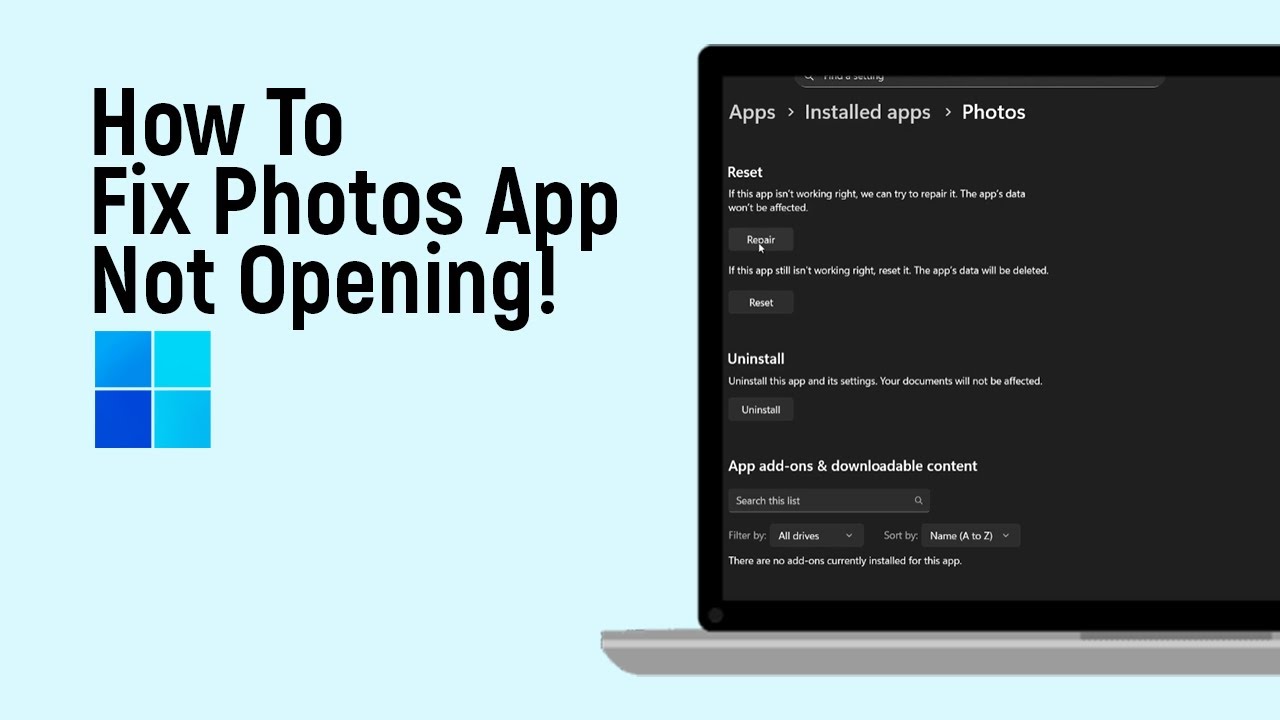 How to Fix Photos App Not Opening on Windows 11 [easy] - YouTube