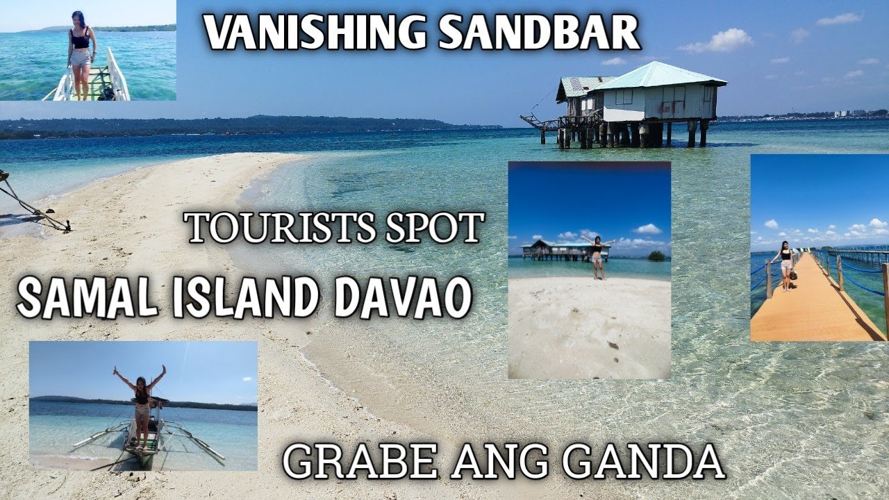 DAVAO TRAVEL2024..ISLAND HOPPING at SAMAL ISLAND... VANISHING SAND BAR ...