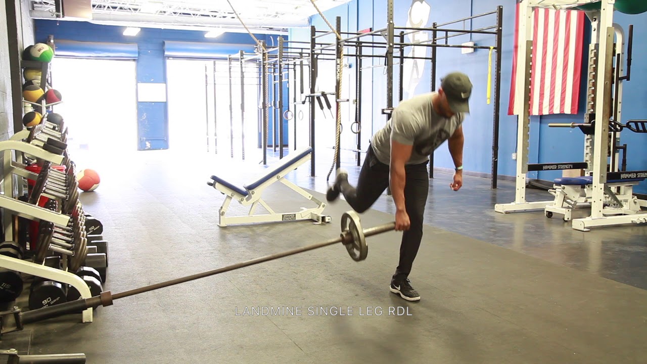 ANNEX SPORTS PERFORMANCE | Landmine Single Leg RDL - YouTube