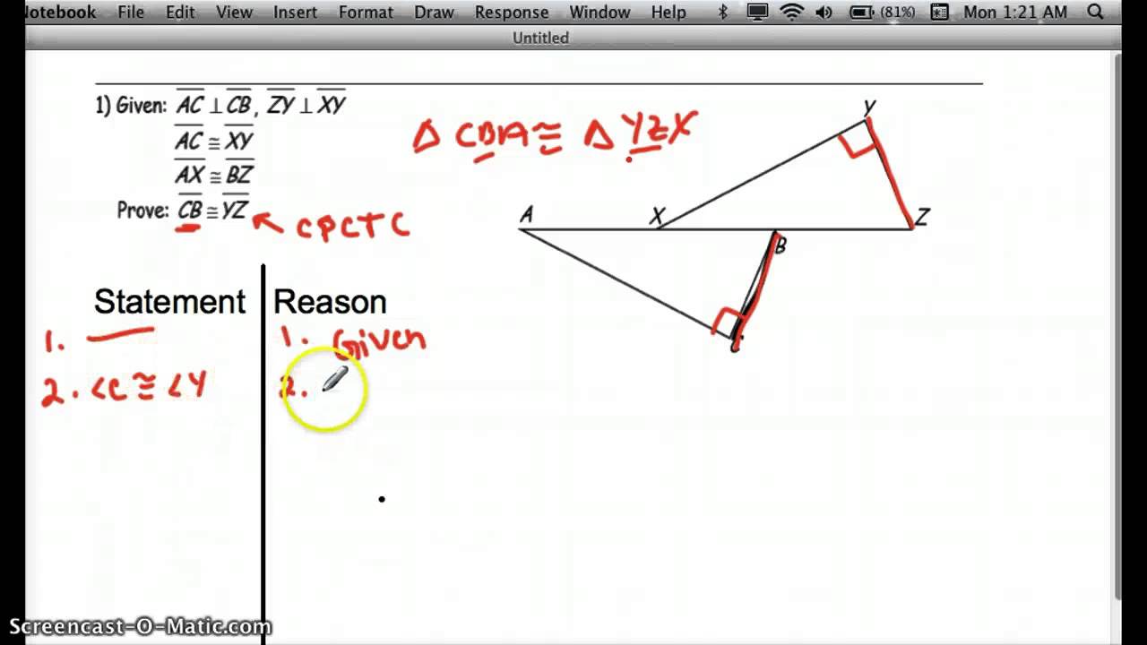Similar Triangle Proof Review #1 - YouTube