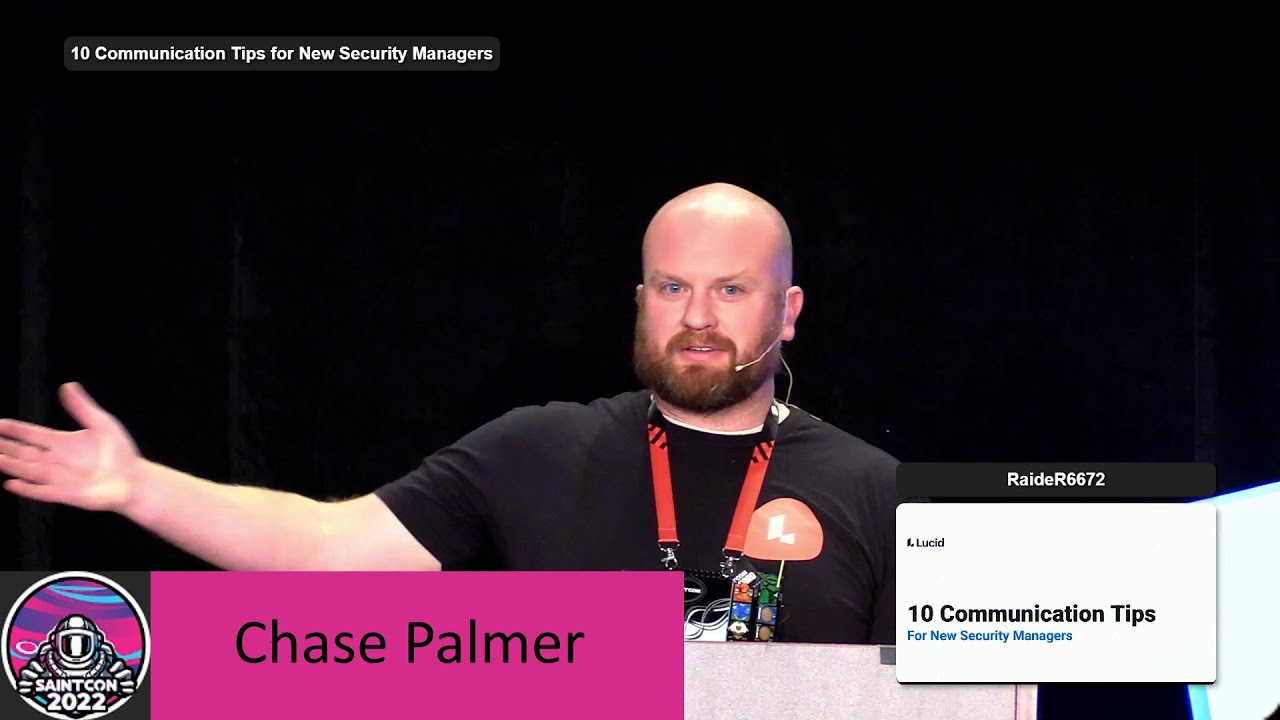 Chase Palmer - 10 Communication Tips for New Security Managers - YouTube