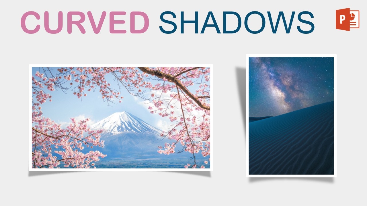 How to Create Curved Shadows in PowerPoint - YouTube