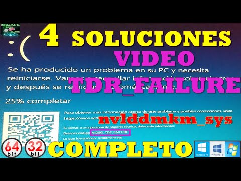 (SOLUCIÓN 100%) error VIDEO TDR_FAILURE nvlddmkm.sys :( PANTALLA AZUL ...