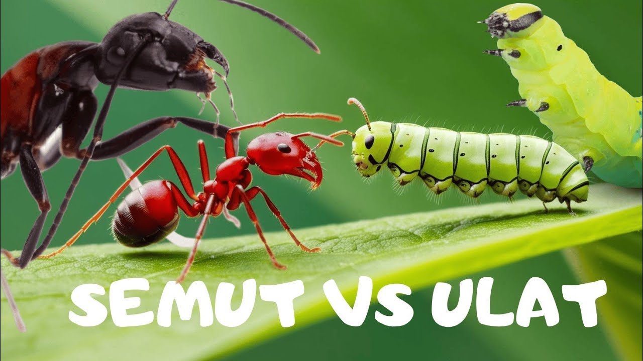 PERANG EPIK! Semut vs Ulat Daun: Siapa yang Menang? - YouTube