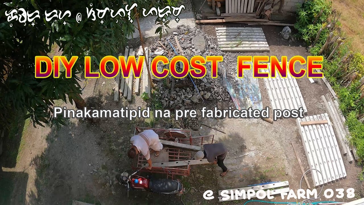 DIY fence low cost Affordable durable and pinakamura ng poste para sa ...