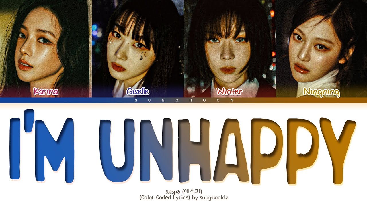 aespa (에스파) I'm Unhappy color coded lyrics - YouTube