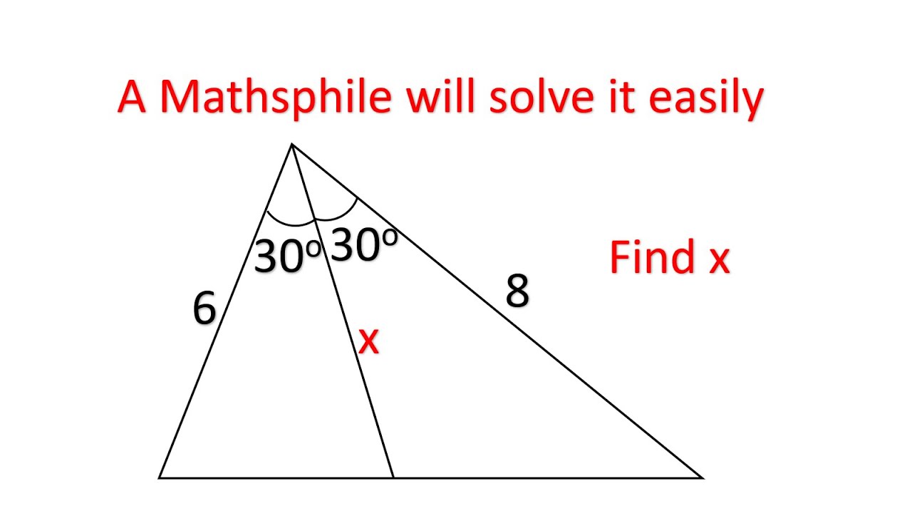 Angle Bisector: Length of angle bisector AD in the triangle ABC. - YouTube