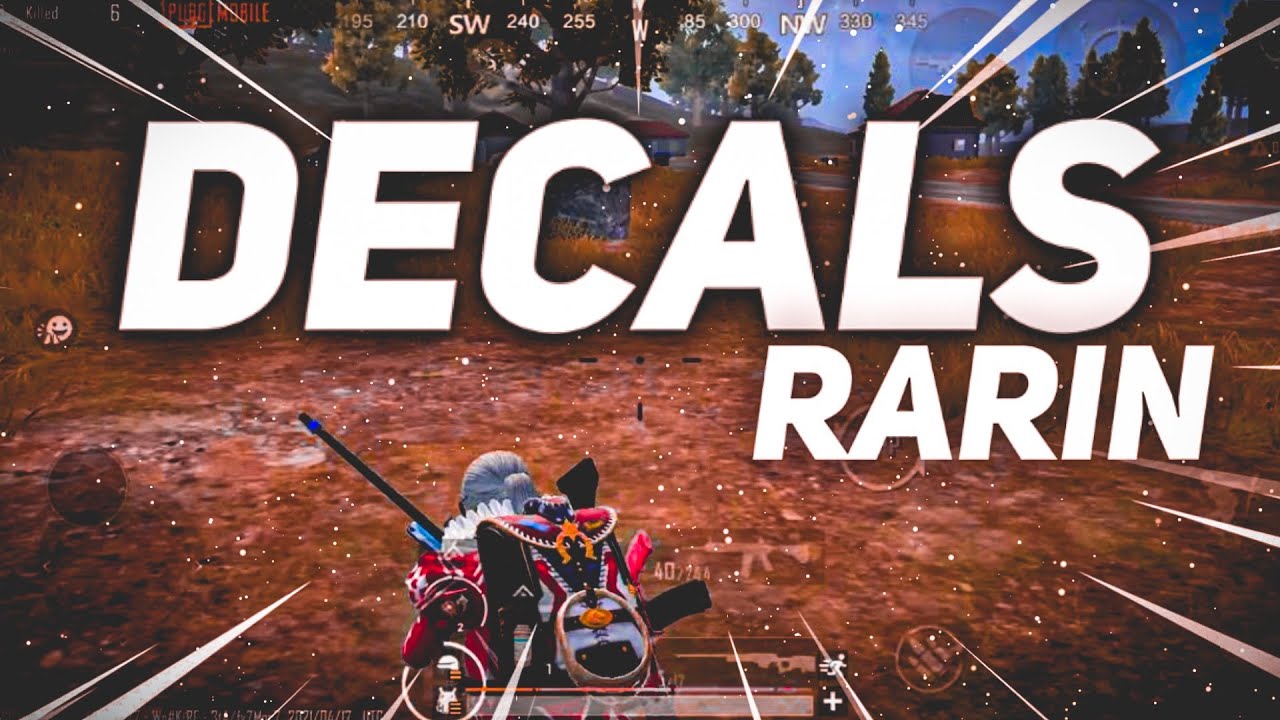 RARIN - DECALS 🔥 Pubg Mobile Montage (4k) ⚡ | 4 Finger Controls - YouTube