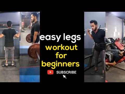 Easy legs workout for beginners - YouTube