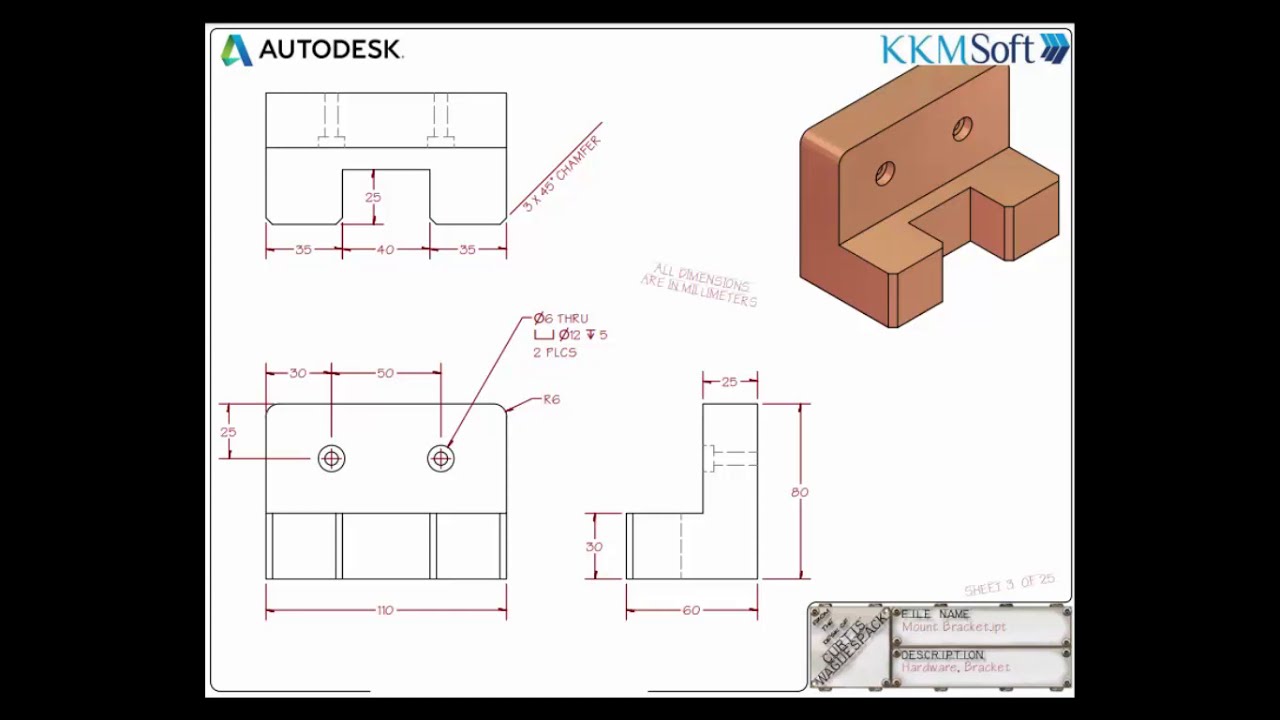 MasterCam X5 || 3D CAD practice #02 || Latihan 3D CAD #02 - YouTube