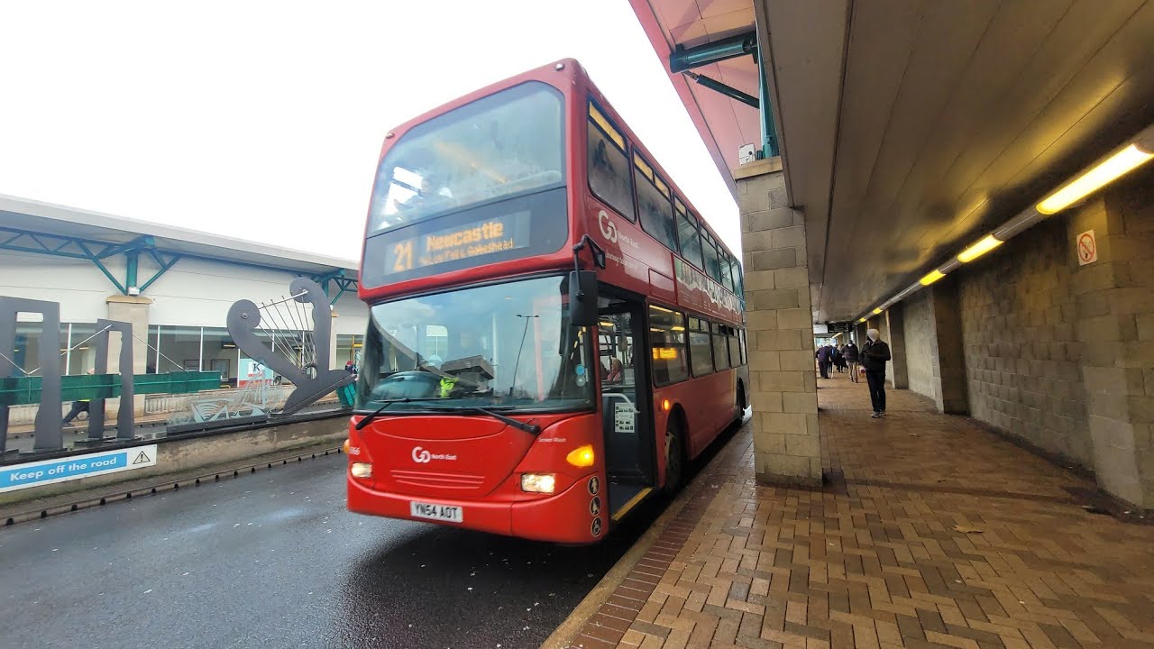 [HD WS] *ODD WORKING* Go North East 6166 (YN54 AOT) On The Angel 21 ...