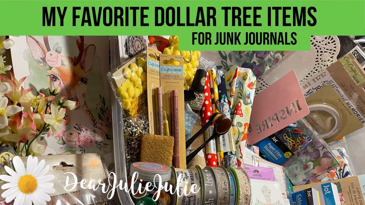 My FAVORITE DOLLAR TREE items for paper crafting & junk journals - YouTube