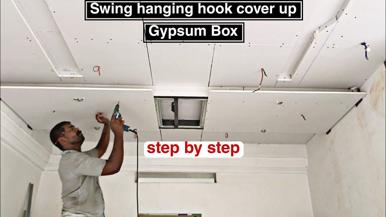 Swing hanging hook cover up Gypsum ceiling #trending #viralvideo # ...