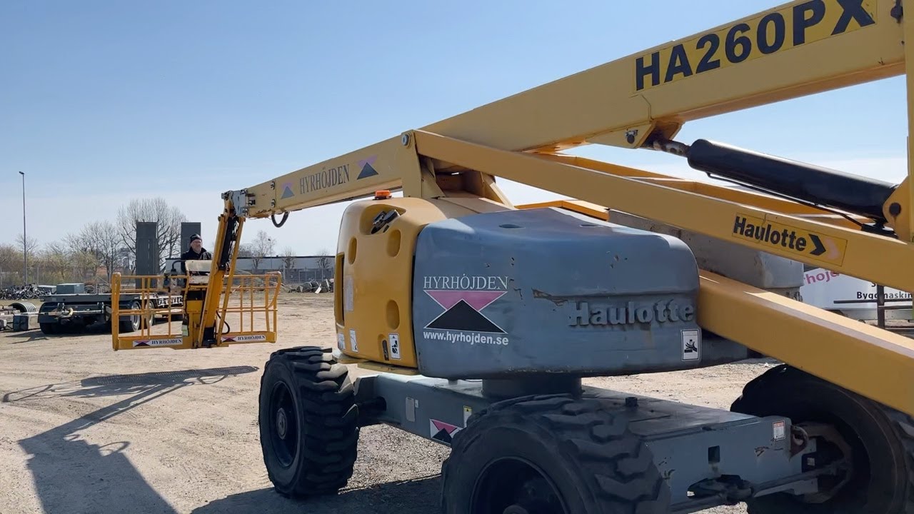Köp Bomlift Haulotte HA260PX på Klaravik - YouTube