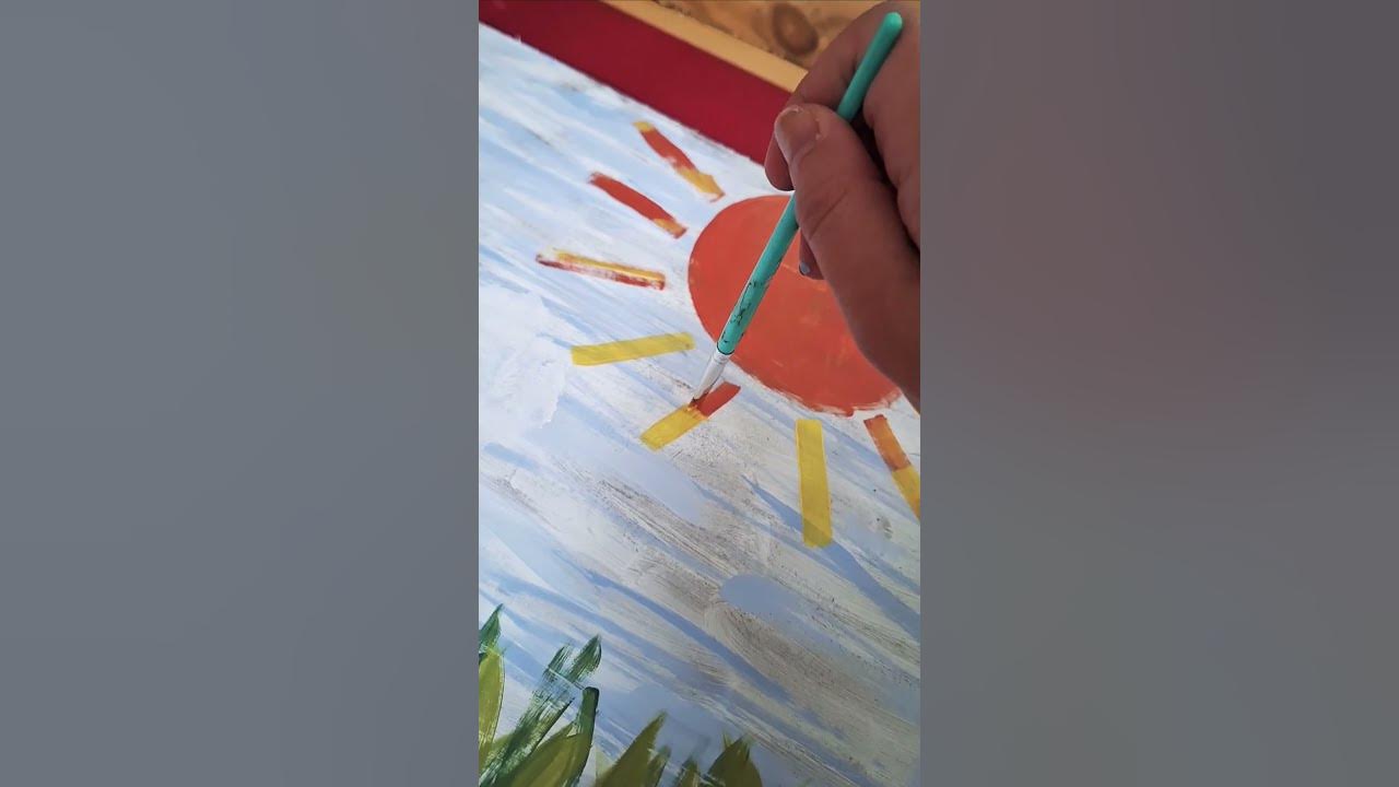Eric Carle Style #painting #muralpainting #art - YouTube
