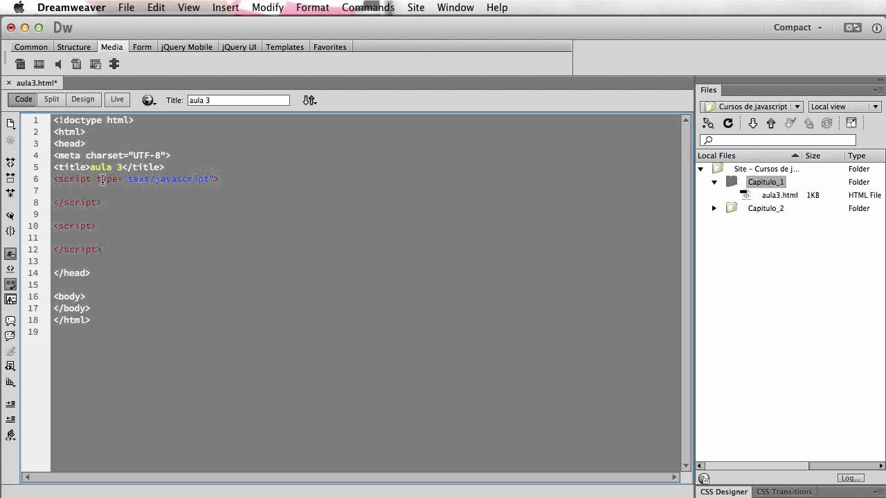 JAVASCRIPT Aula3 Sintaxe basica - YouTube
