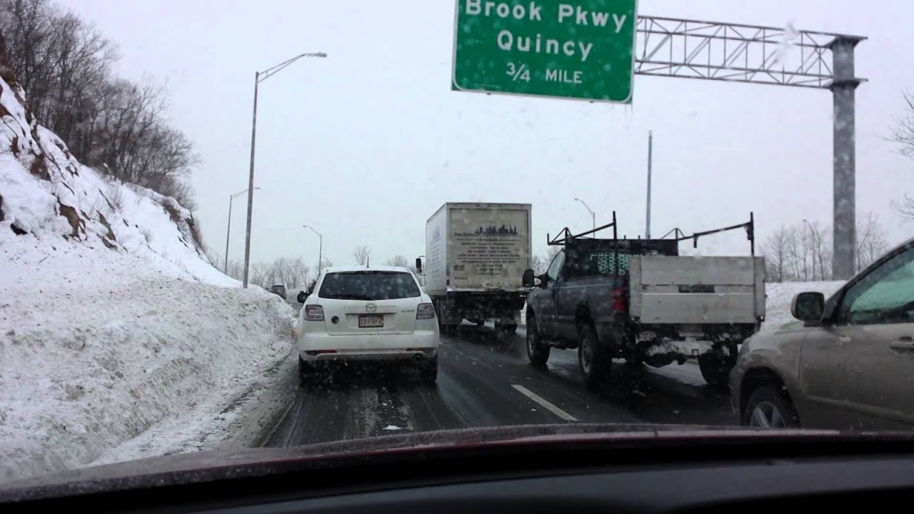 Just Your Average Boston Morning Commute During Snowpocalypse - YouTube