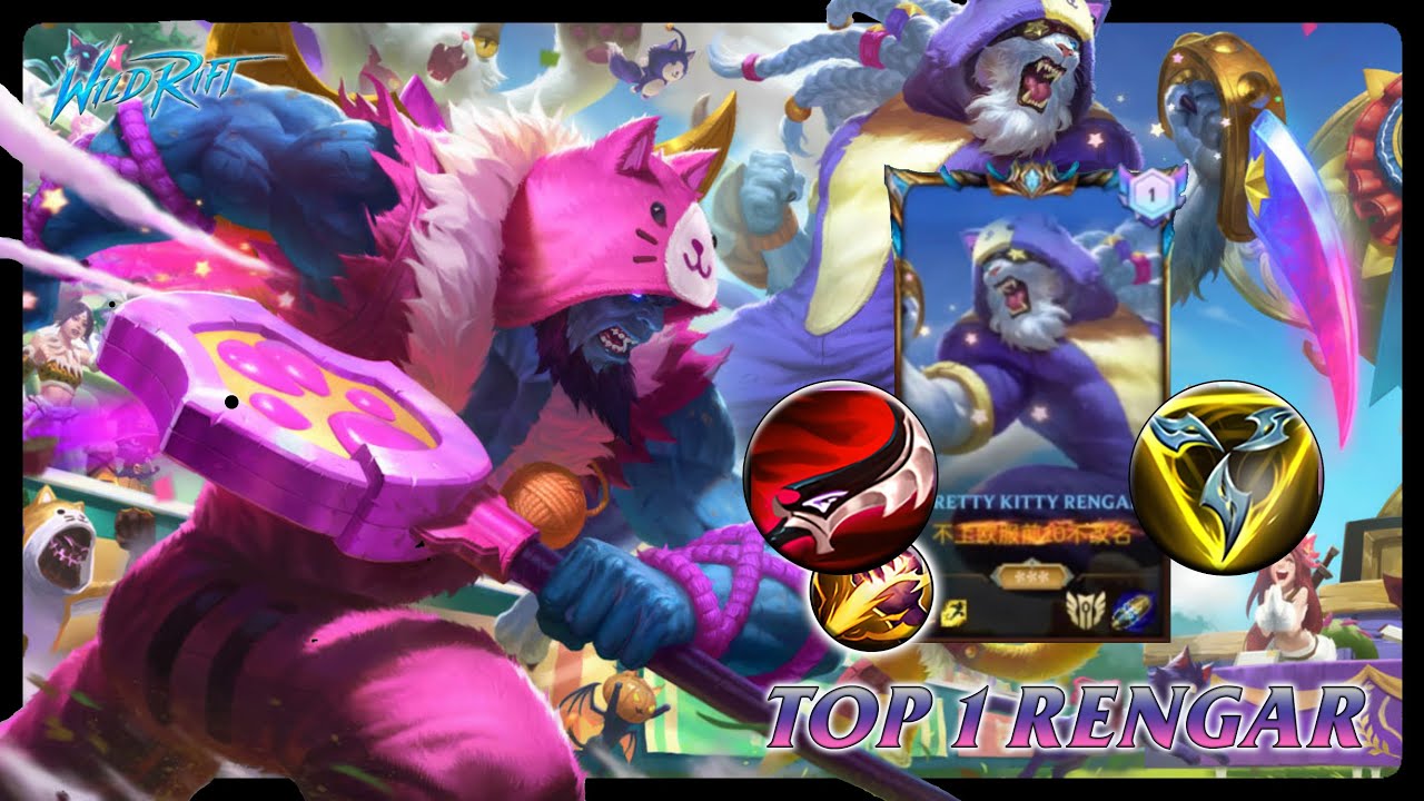 Wild Rift RENGAR - TOP 1 Pretty Kitty Rengar S13 Ranked Gameplay ...