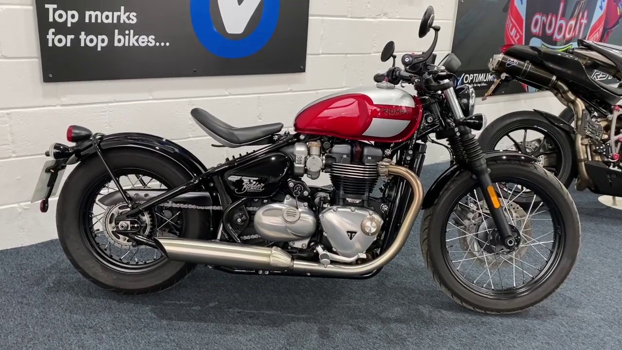 2017 Triumph Bobber 1200 Red - YouTube