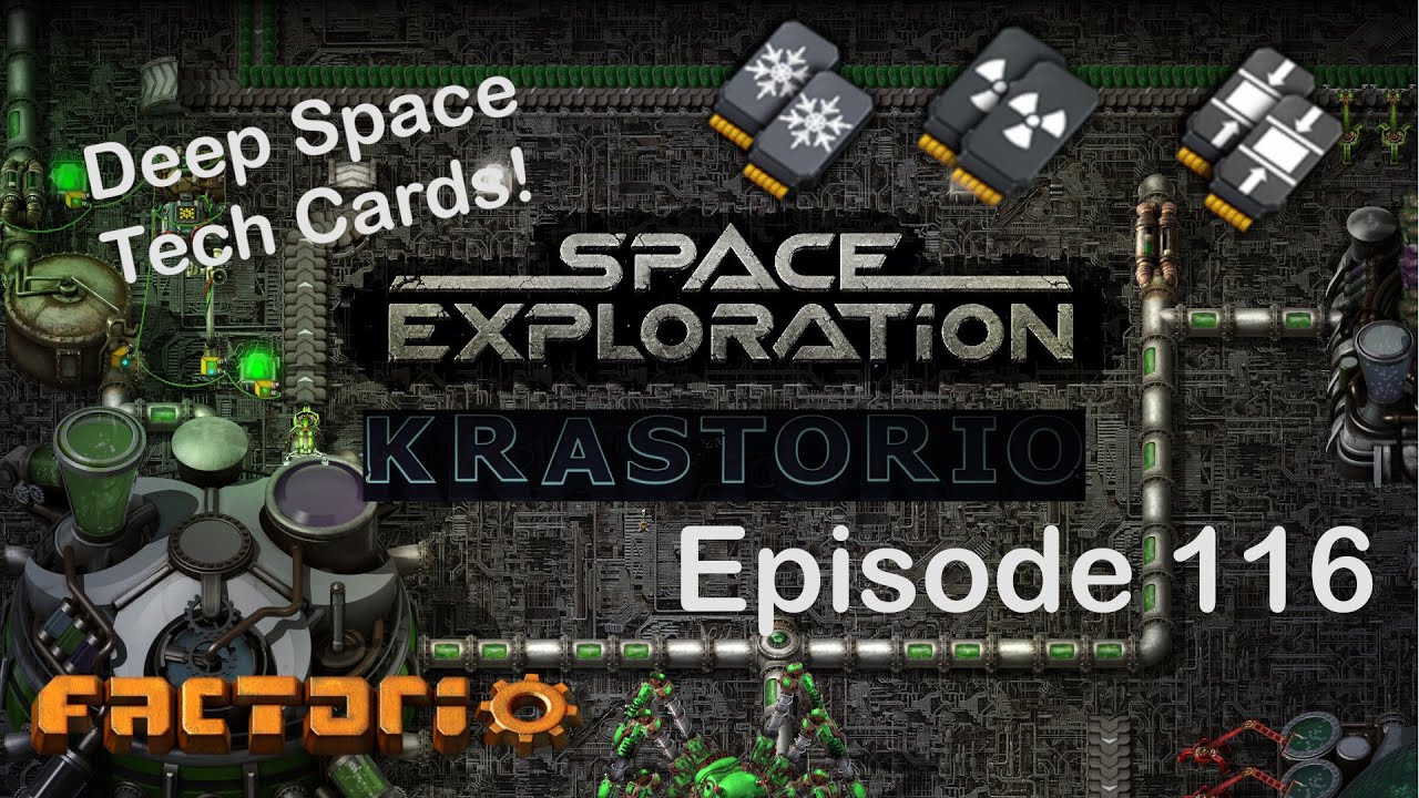 Deep Space Tech Cards! | Factorio Space Exploration & Krastorio ...