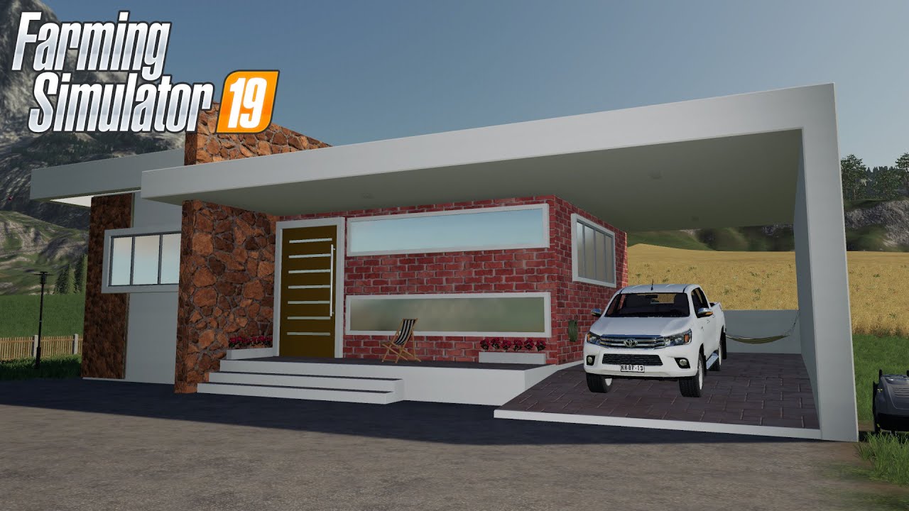 FS19 - Building the LUXURY HOUSE and making a garden - Farming ...