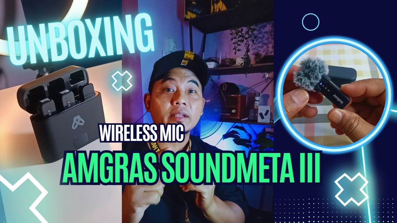 UNBOXING WIRELESS MIC AMGRAS SOUNDMETA III - YouTube