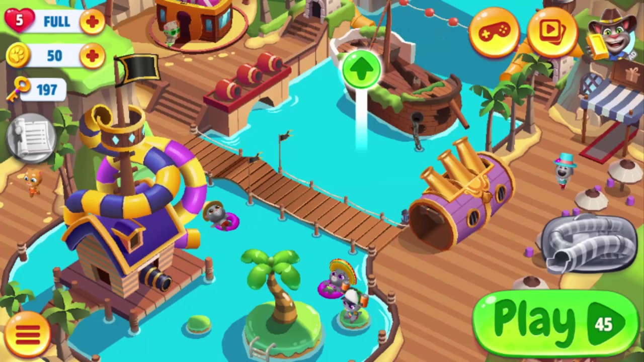 Talking Tom Pool GamePlay (IOS,ANDROID) Level 31- 45 - YouTube