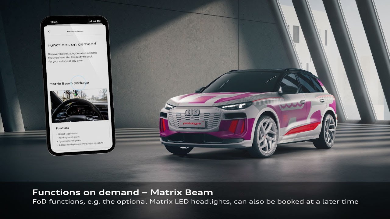 Animation: Audi Q6 e-tron prototype – Digital light signature and ...