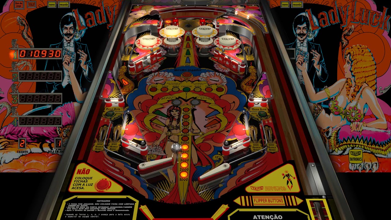 Lady Luck Taito Pinball VPX - YouTube
