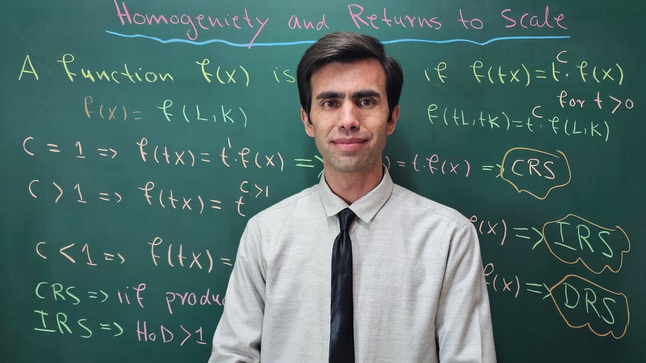 Relationship Between Homogeneity and Returns to Scale - YouTube