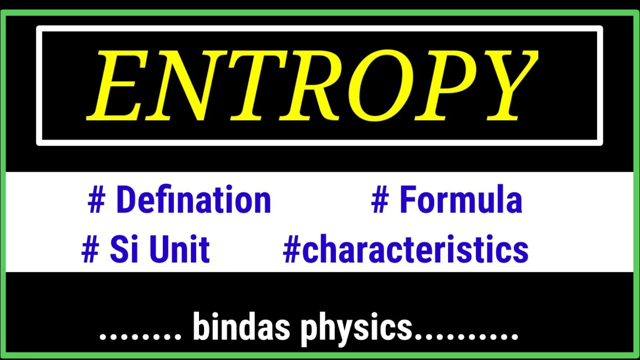 entropy bsc physics || entropy bsc || entropy thermodynamics | bsc 2nd ...
