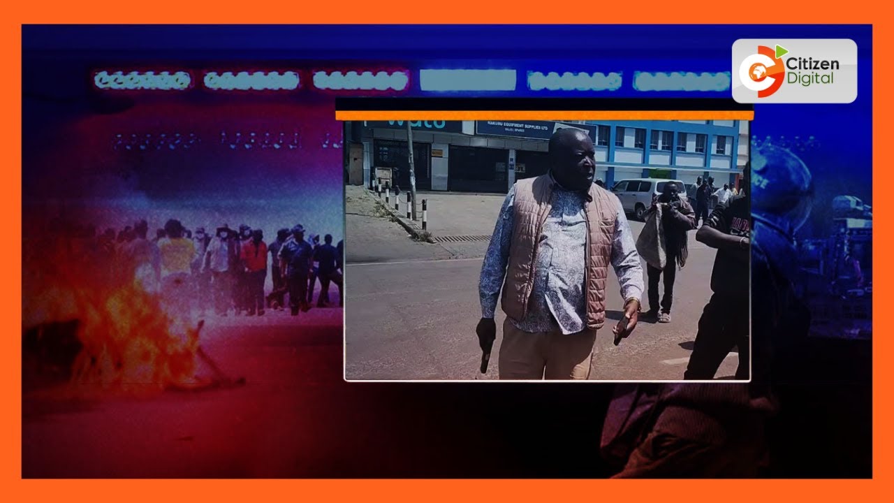 Nakuru West MP Samuel Arama draws gun in public - YouTube