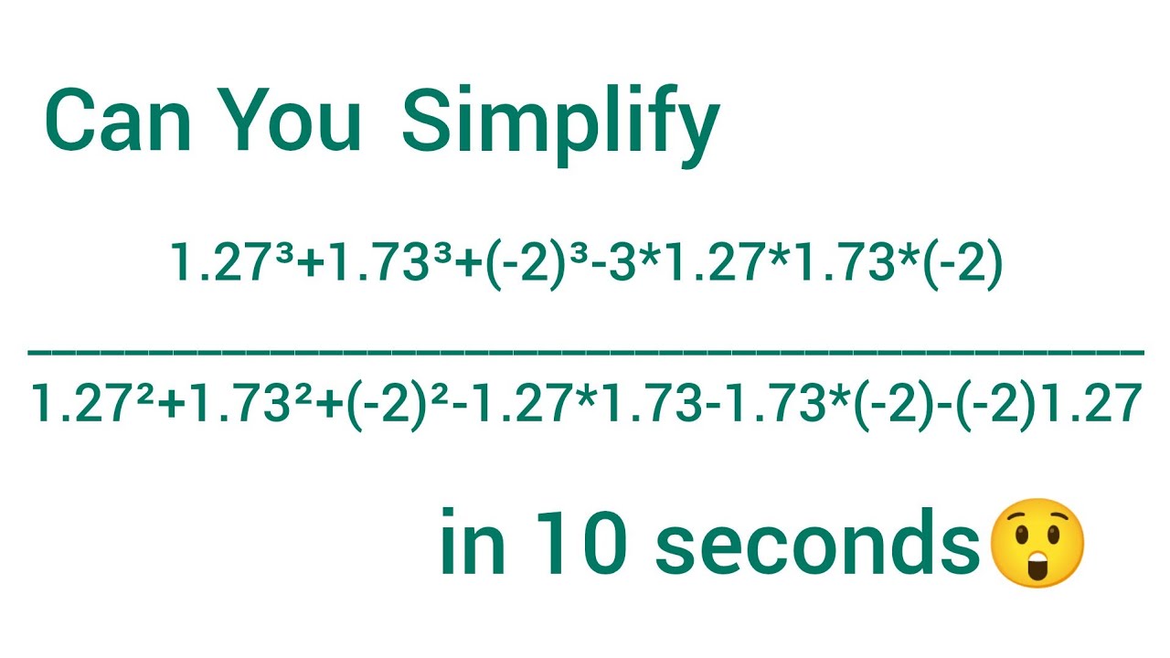 SAT QUESTION/ TRICKY SIMPLIFICATION PROBLEM/ NUMBER THEORY - YouTube