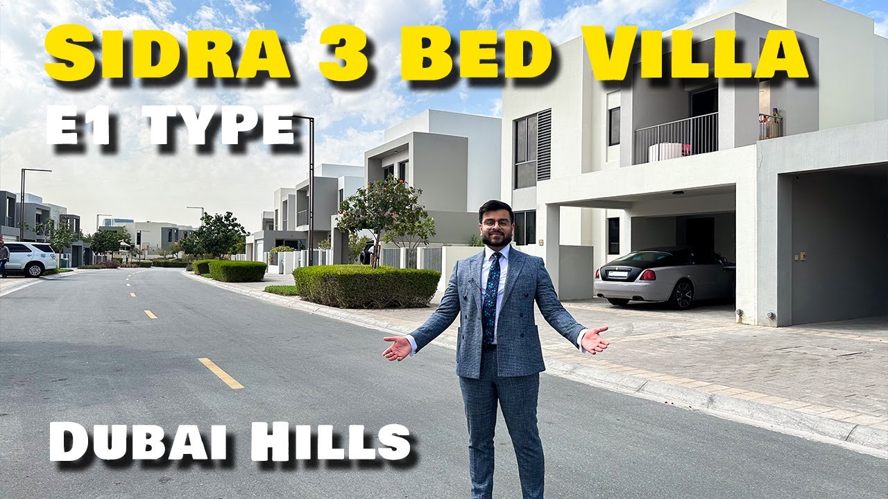 Tour of Sidra 3 Bedroom + Maids Villa in Dubai Hills Estate - YouTube