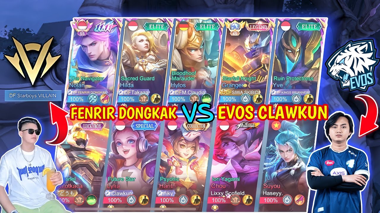 EVOS CLAWKUN LAGI MABAR BIASA MALAH JADI HARD GAME | PENJOKI VS PRO ...