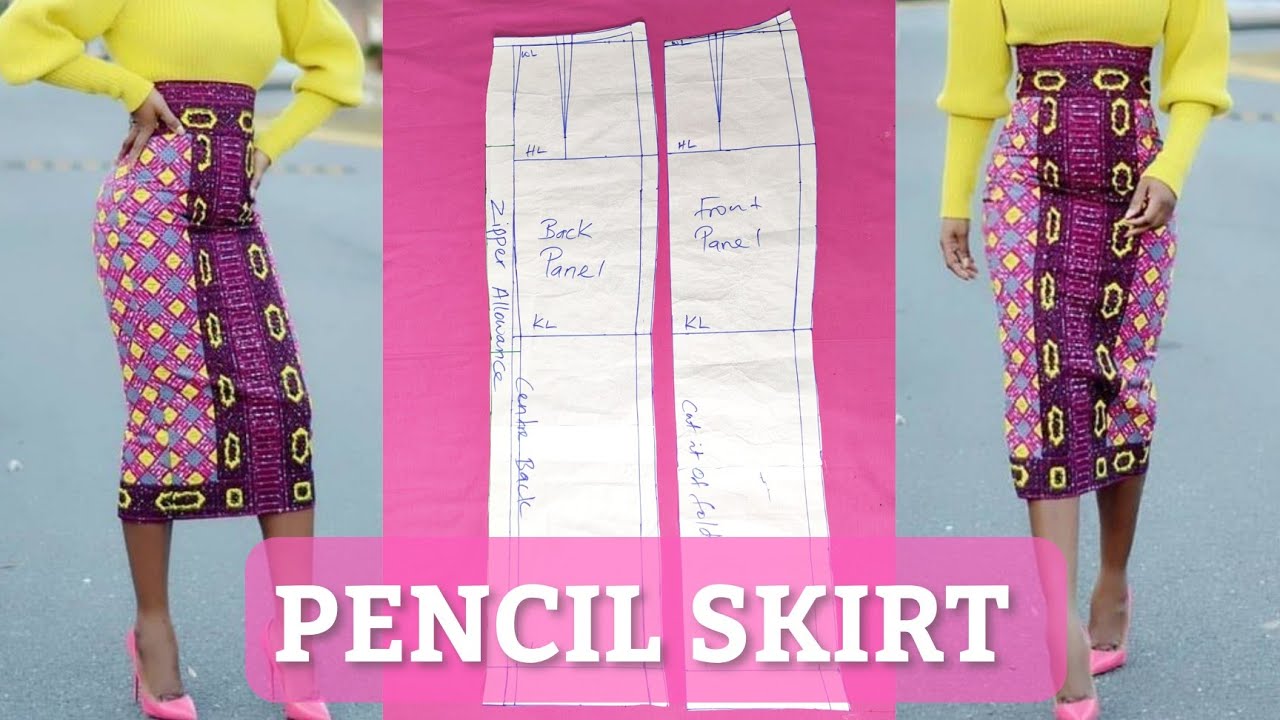 How To Draft a Perfect Pencil Skirt | Pencil Skirt Pattern Tutorial ...