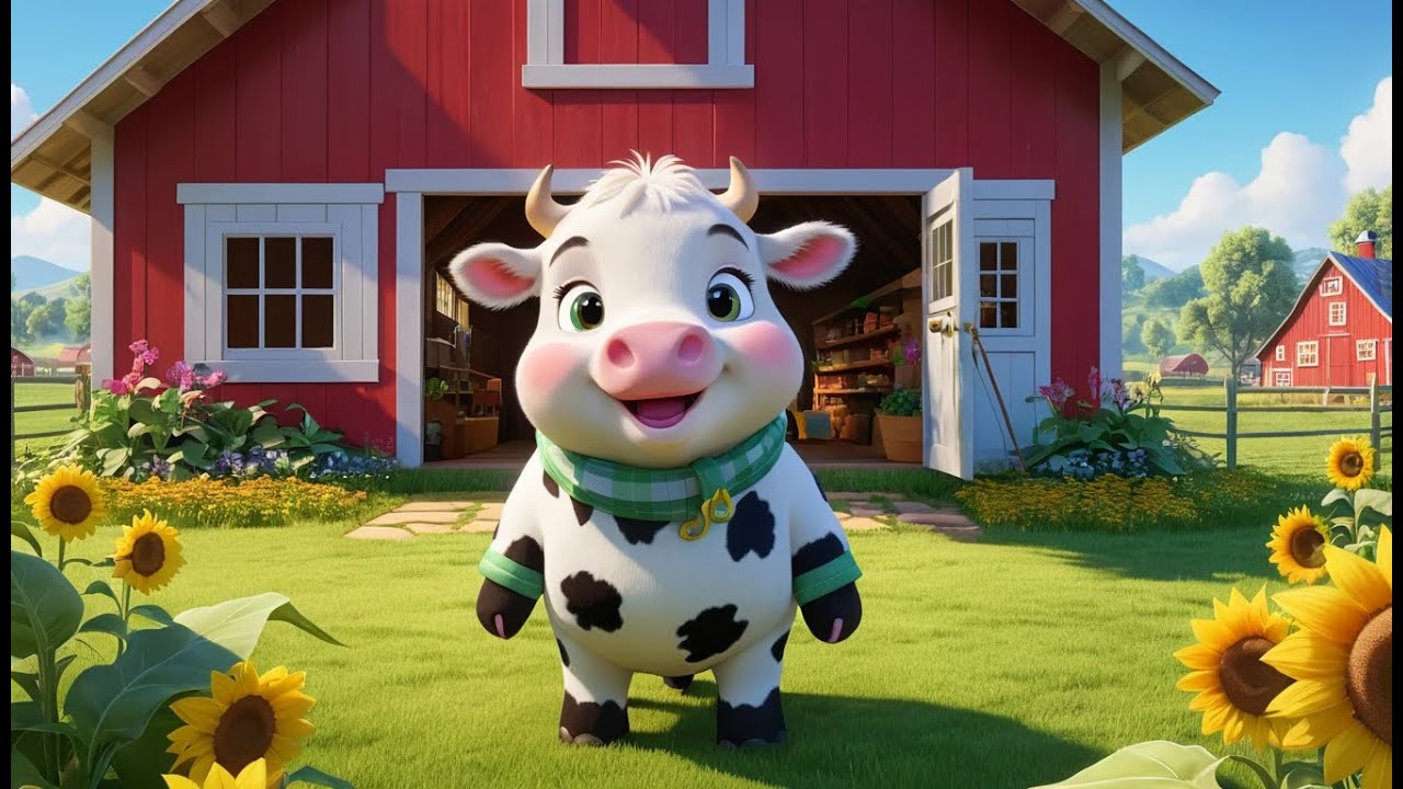 Baby Cow Goes Moo Moo Moo | Adorable Cow Song for Toddlers | Fun ...