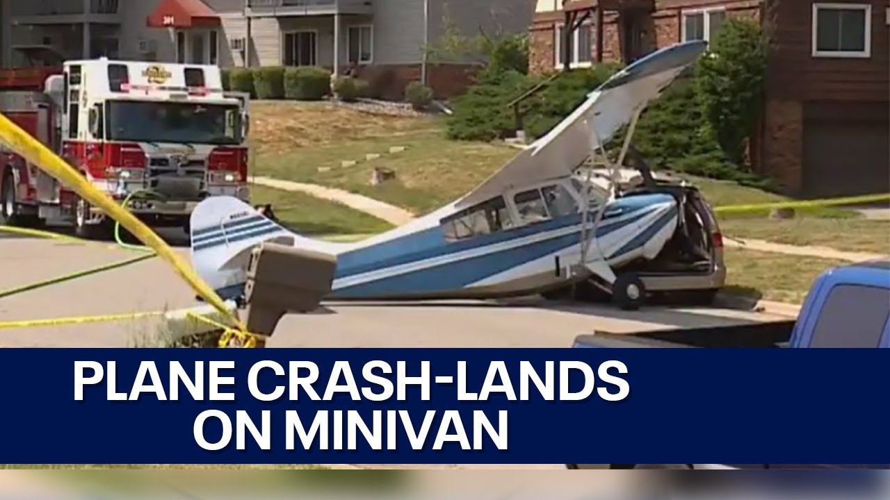 Wisconsin plane crash-lands on minivan, 2 injured | FOX6 News Milwaukee ...