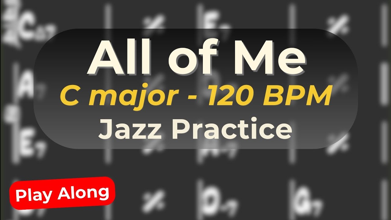 Jazz Guitar Backing Track - All of Me - 120 BPM Play Along Practice ...