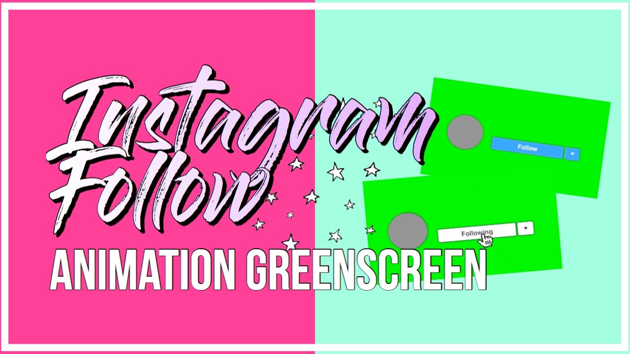 Instagram Follow Animation (greenscreen) - YouTube