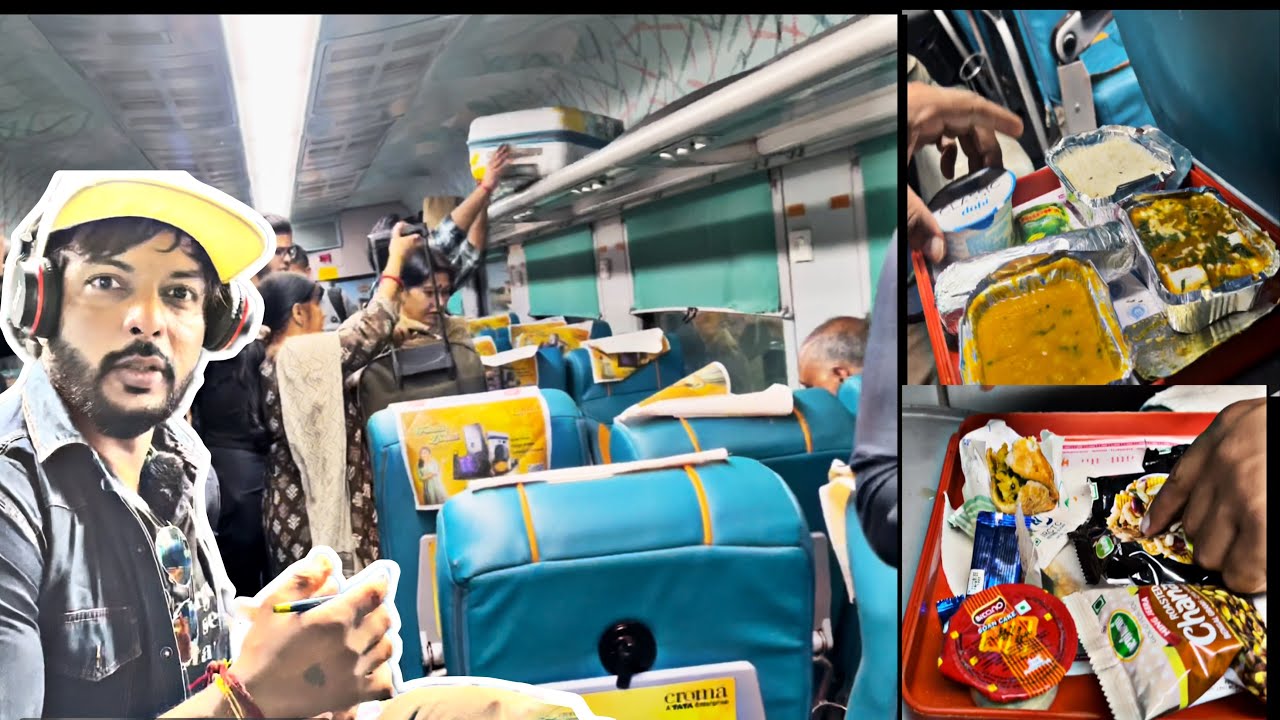 Shatabdi Express Chair Car Journey| IRCTC Food Review |Indian Railways ...