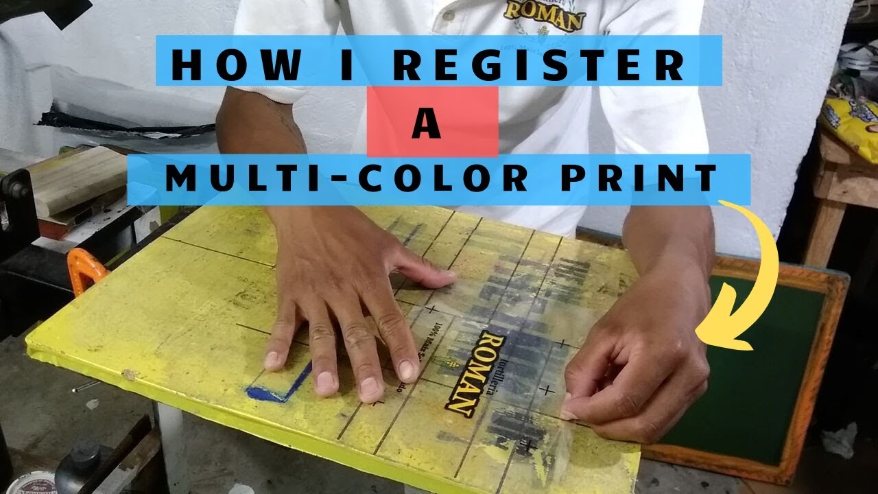How I Register A Multi-Color Print - YouTube