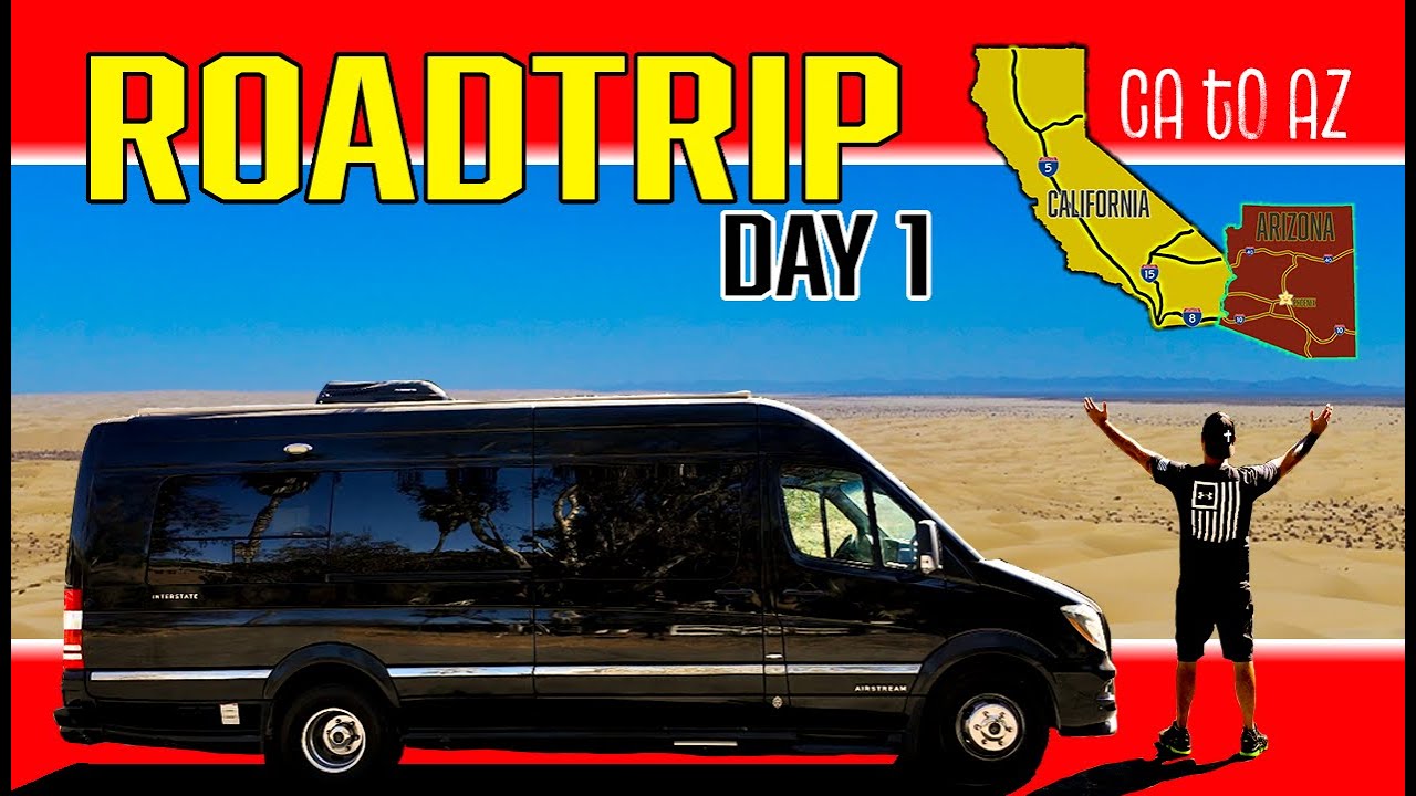 VAN LIFE Roadtrip across America (Day 1): California to Arizona - YouTube